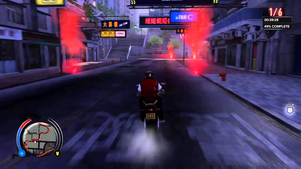 Sleeping dogs definite edition bike race - YouTube