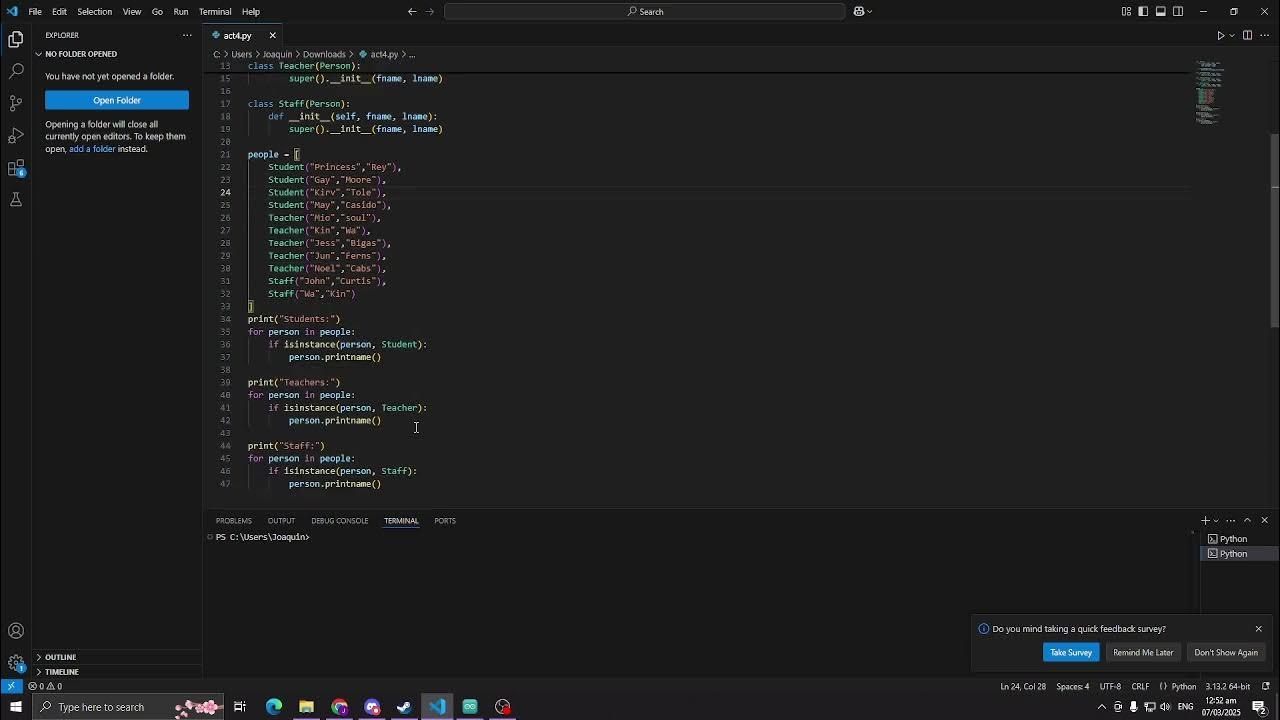 Python - School System using Basic Classes - YouTube