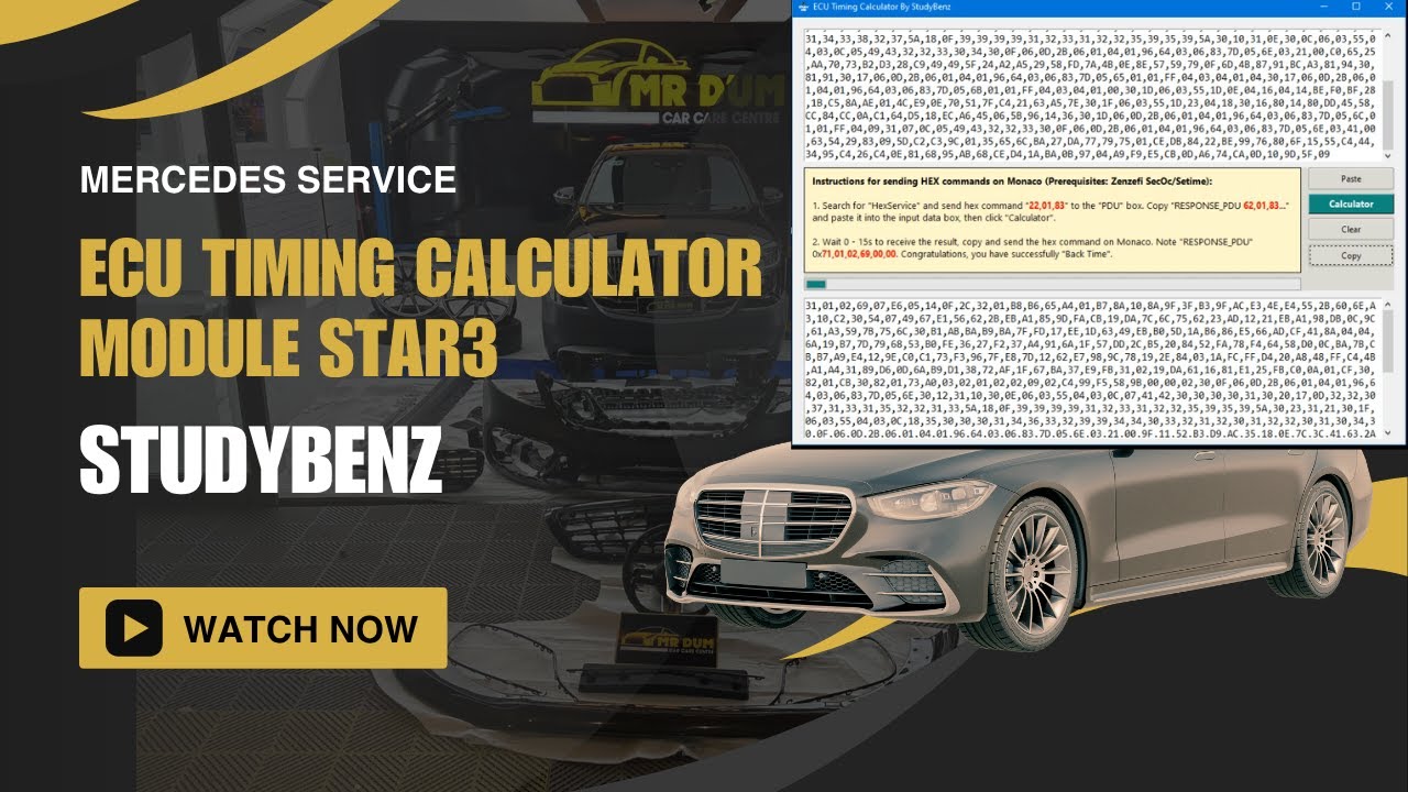 ECU Timing Calculator Module Star3 | StudyBenz - YouTube
