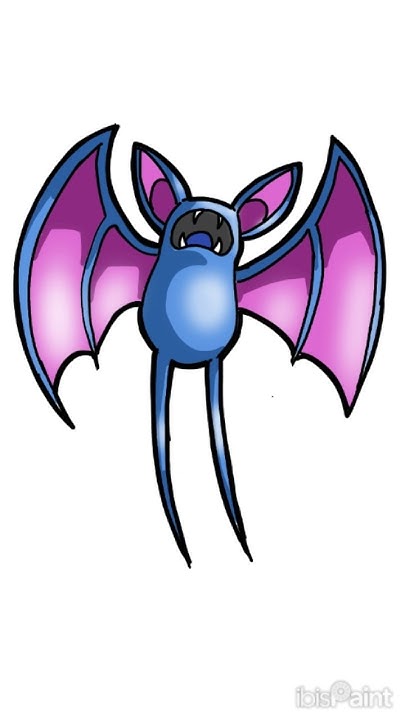 Drawing Simple Pokemon: Zubat - YouTube