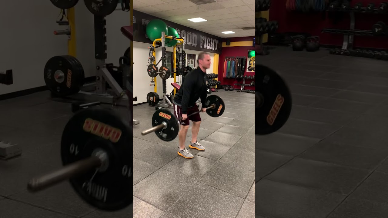 Hang Clean Jump Shrug - YouTube