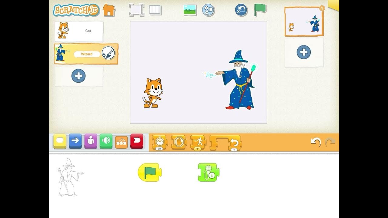 Scratch Jr Wait Block Tutorial - YouTube