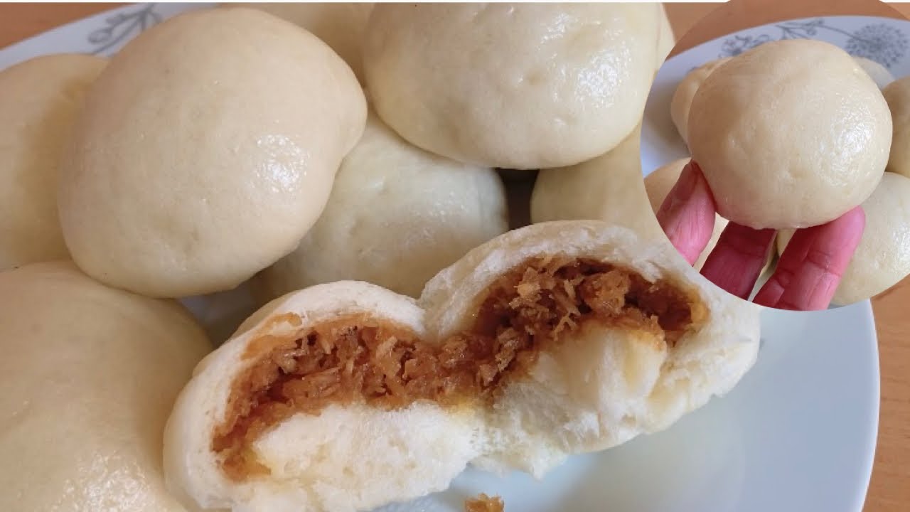 Soft and fluffy Coconut Steam Bun - YouTube