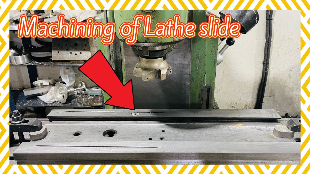 Repairing lathe machine slides#howtorepair#machiningslide - YouTube