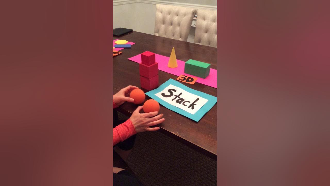Mrs. Smyth- 2D Shapes/ 3D shapes/ STACK, SLIDE, & ROLL - YouTube