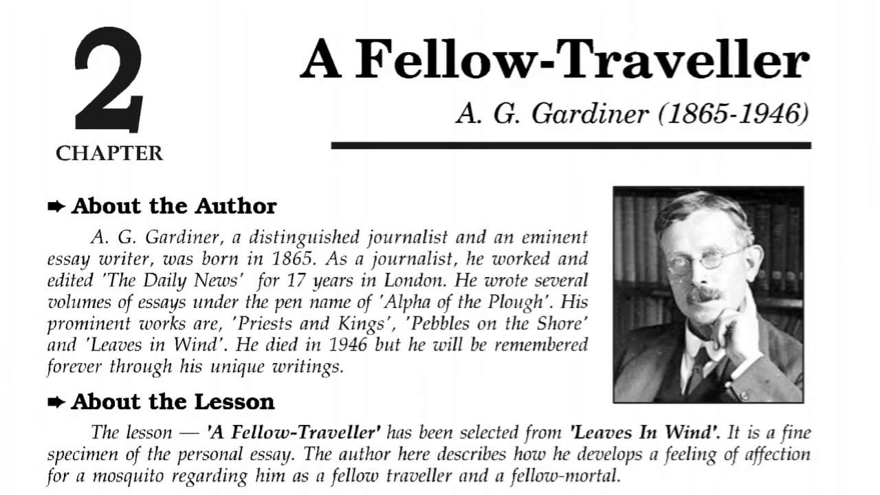 CLASS 12 A FELLOW TRAVELLER CHAPTER 2 ENGLISH PROSE LINE TO LINE class-12-a-fellow-traveller-chapter-2-english-prose-line-to-line
