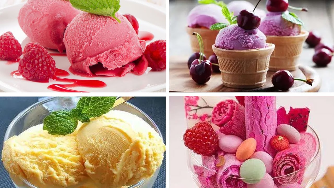 Satisfying Relaxing Video|🍧🧁🌸🍎Beautiful Fruit Ice Cream Recipe ...