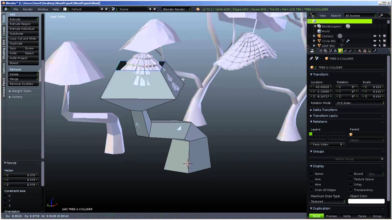 Trees create LODs and lowpoly collider mesh - YouTube