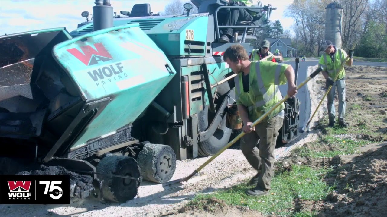 Badger Raceway Expansion and Asphalt Paving project done by Wolf Paving ...