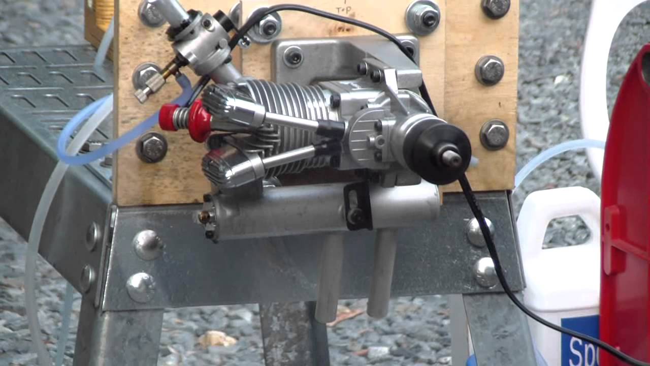 Saito 120s with Slimline Pitts Muffler - YouTube