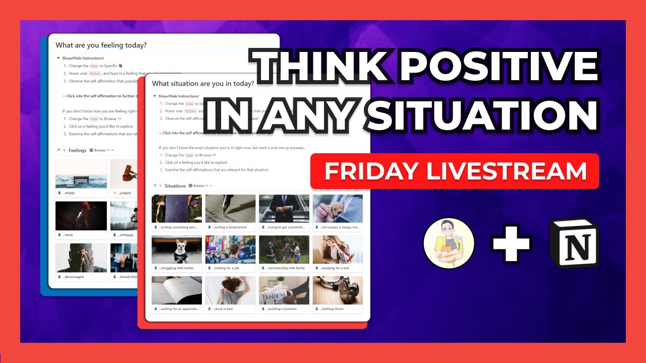 Reprogram Your Mind With Positive Affirmations In Notion - YouTube