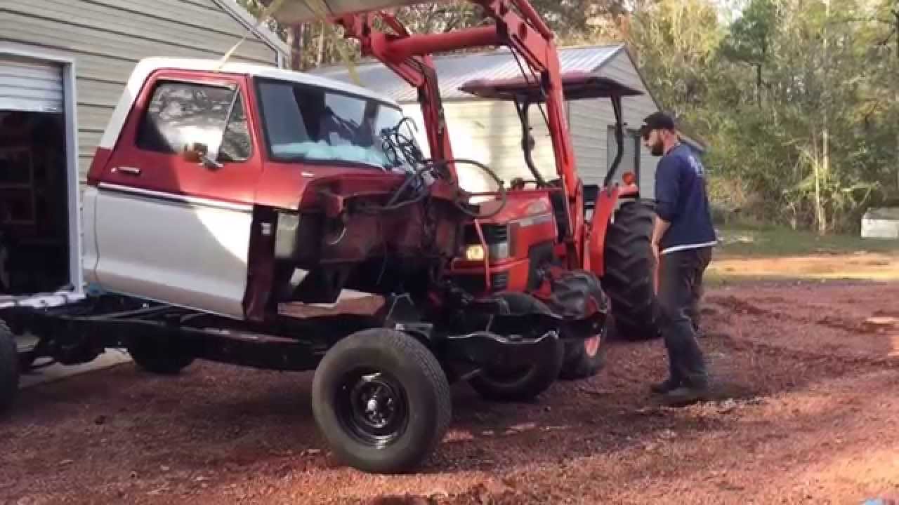 Video 19 - 1974 Ford F100 frame swap and restoration: cab mounted back ...