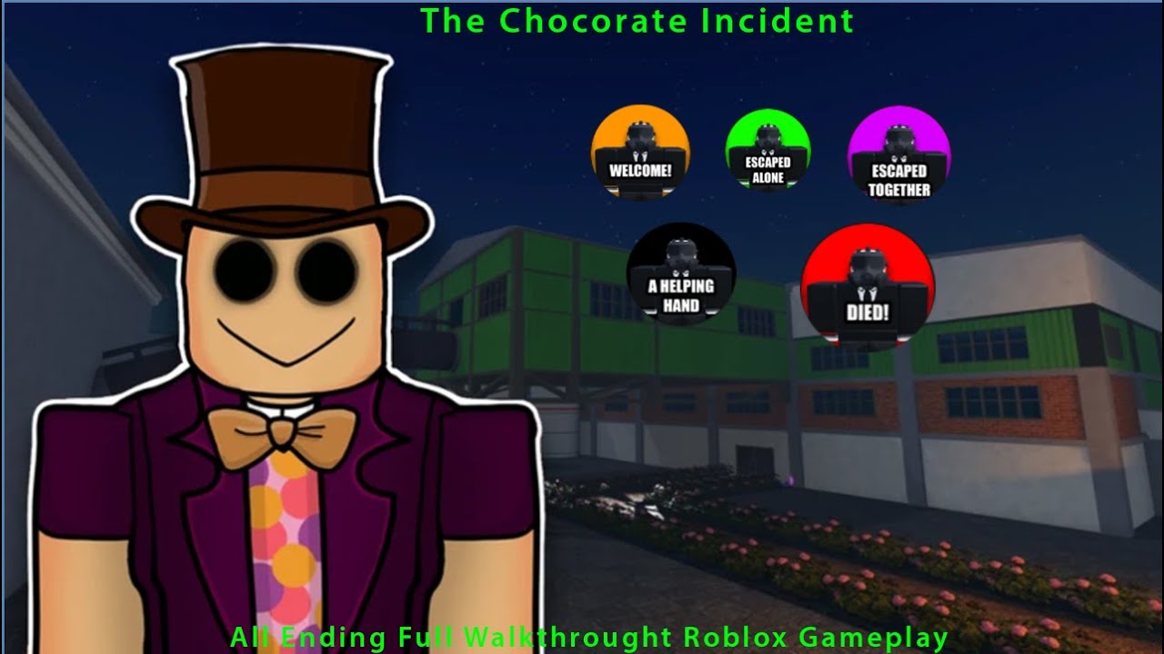 The Chocolate Factory Incident 🍫All Ending Full Walkthrought Roblox ...