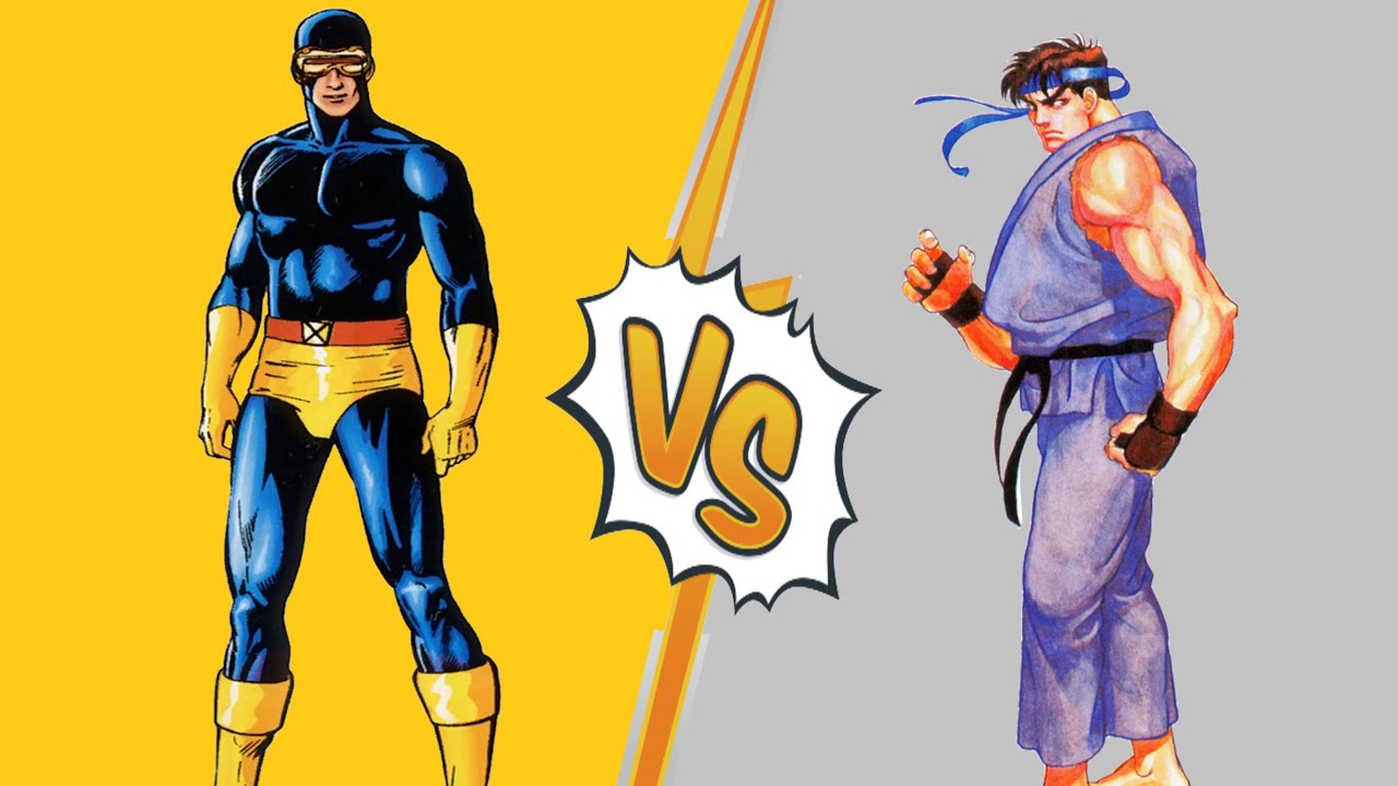MUGEN Battle - Classic Cyclops VS. Classic Ryu - YouTube