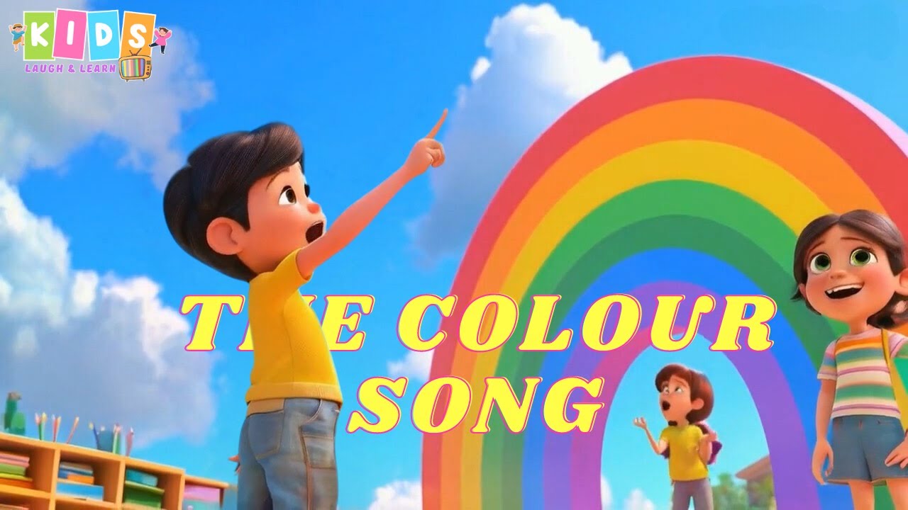 Sing and Learn Colours with The Colour Song - AI Animated Kids Music ...