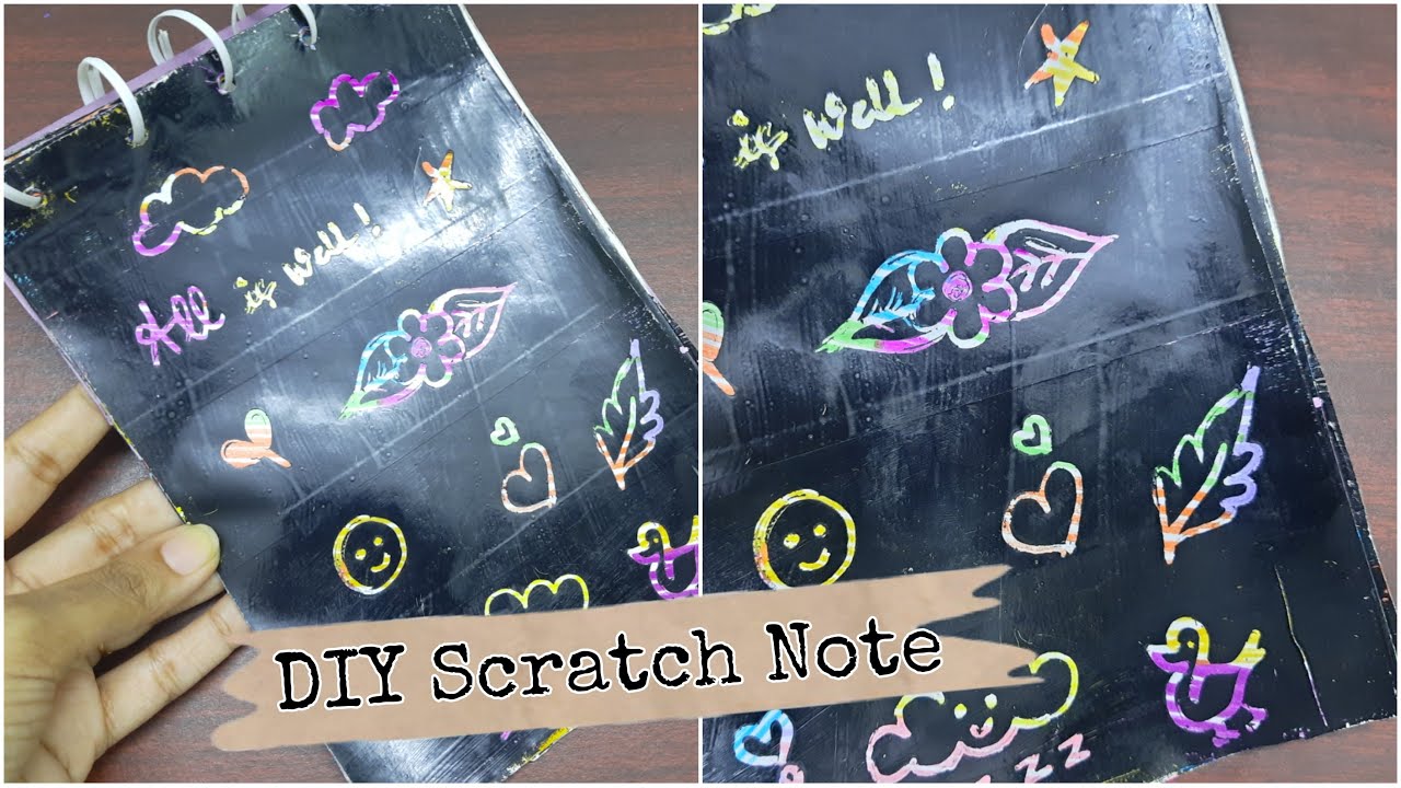 DIY Magic Notebook in tamil | Scratch paper fun activity | Priyauma's ...