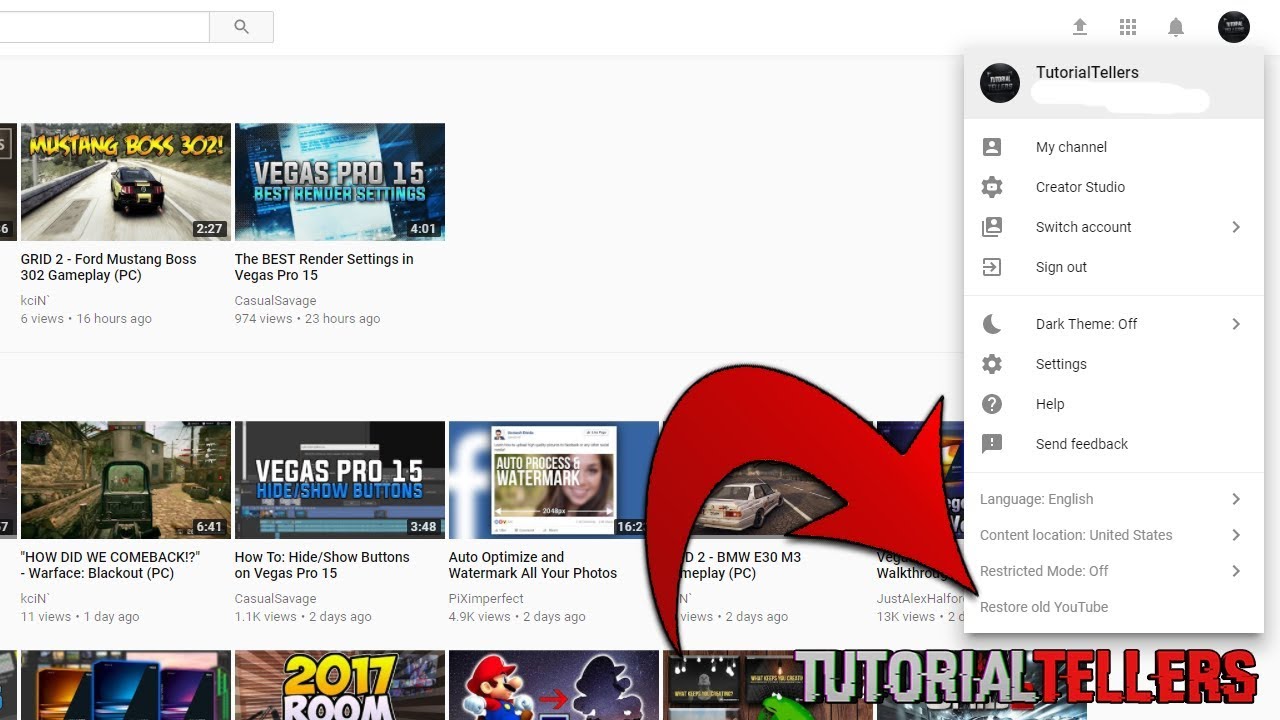 How to Change New YouTube Theme Back to The Original - YouTube
