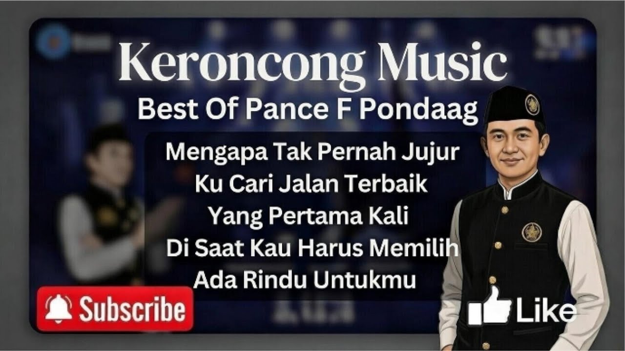 Best of PANCE F PONDAAG cover keroncong | Keroncong Klasik - YouTube