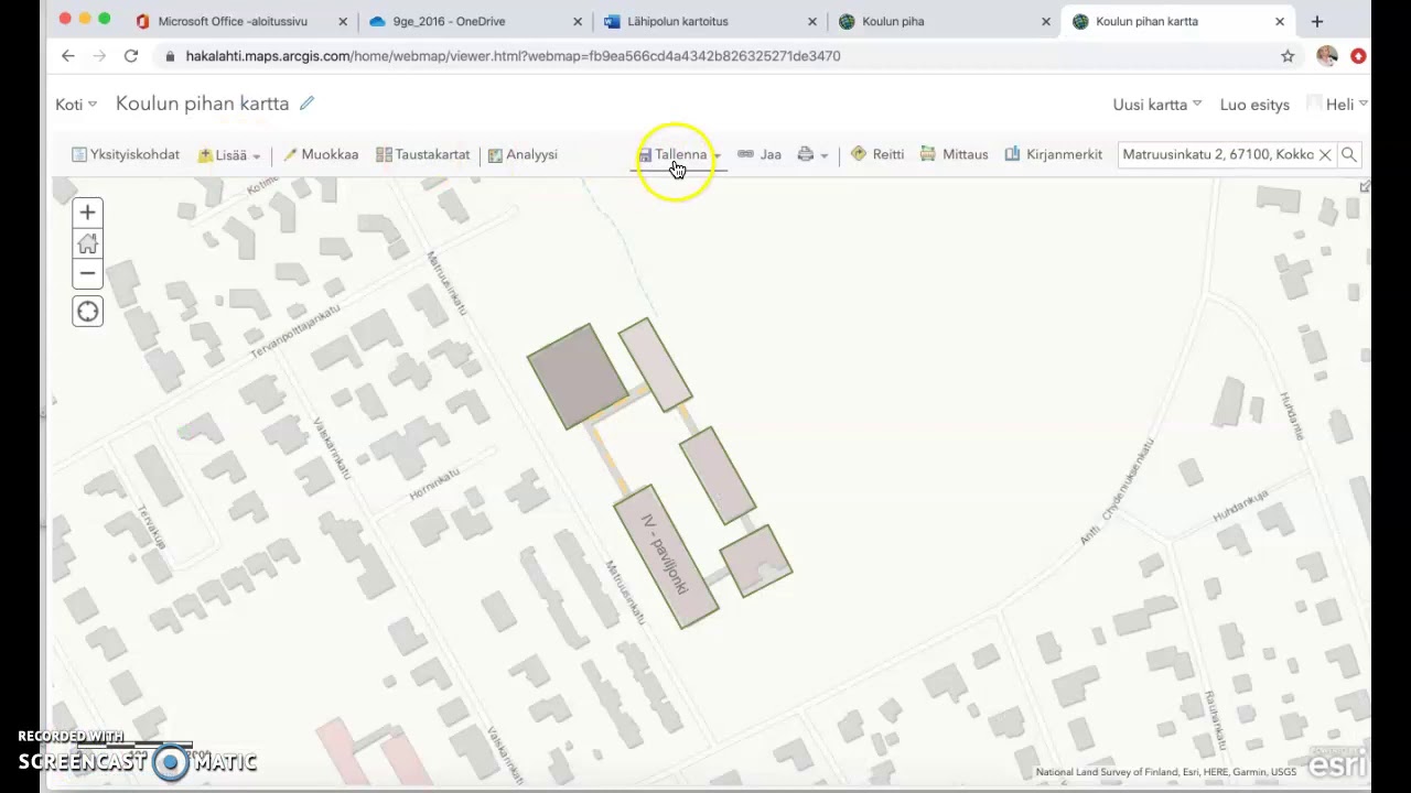 Koulun pihan kartta - YouTube
