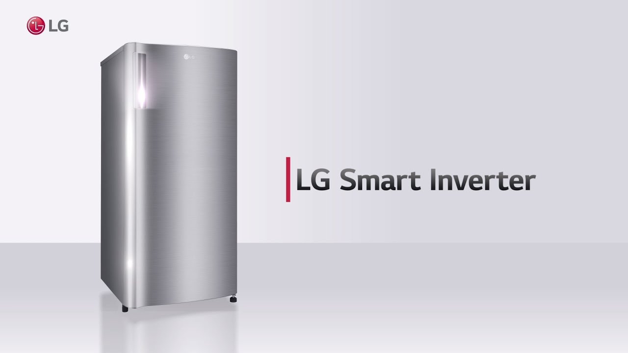 LG ตู้เย็น 1 ประตู ระบบ Smart Inverter Compressor - YouTube