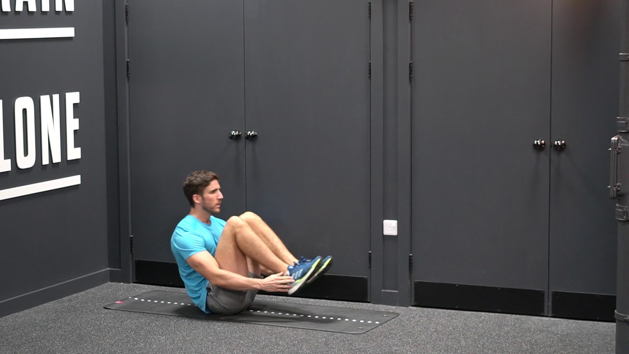 v sit crunch - YouTube