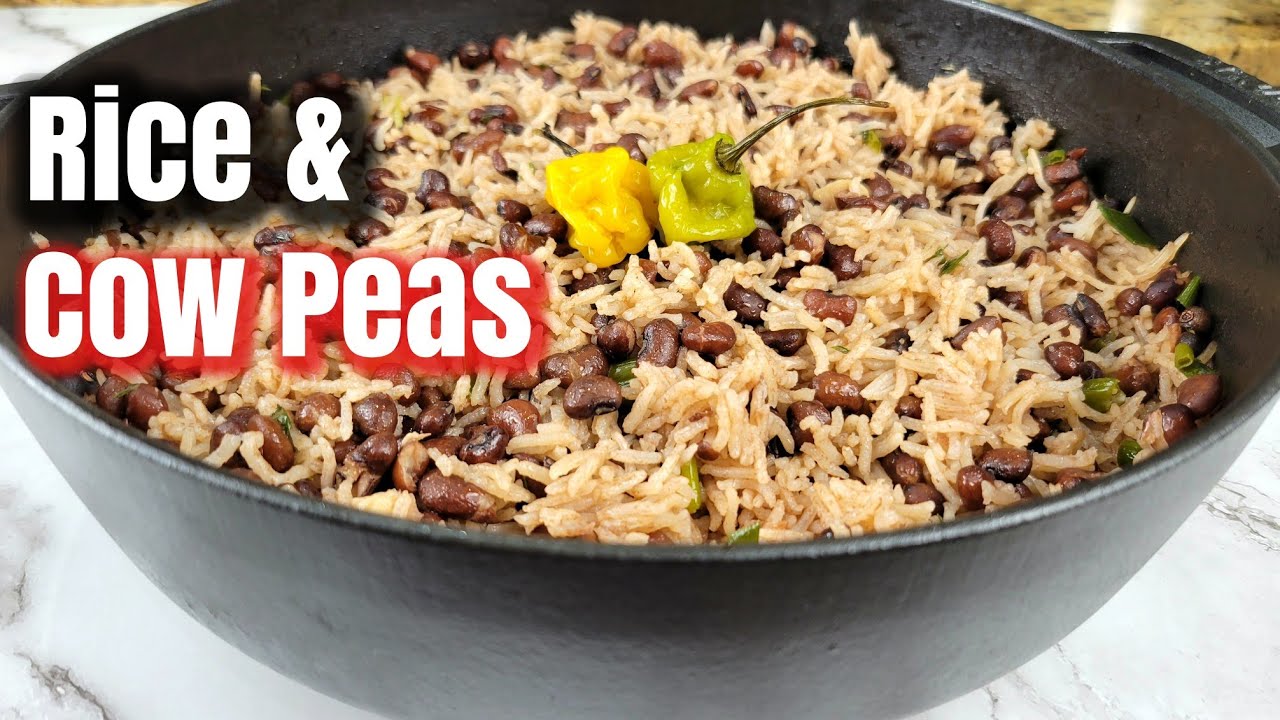 Oven Rice & Cow Peas! Too easy! | Rice and Peas - YouTube