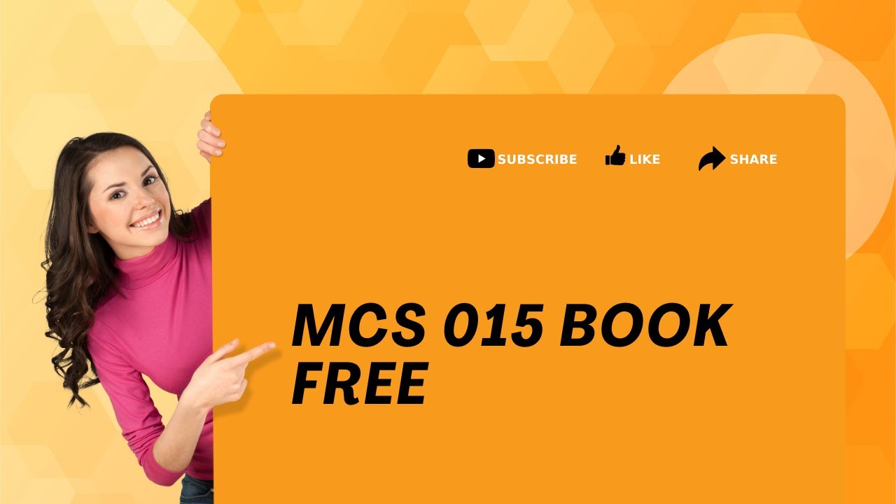 MCS 015 BOOK FREE - YouTube