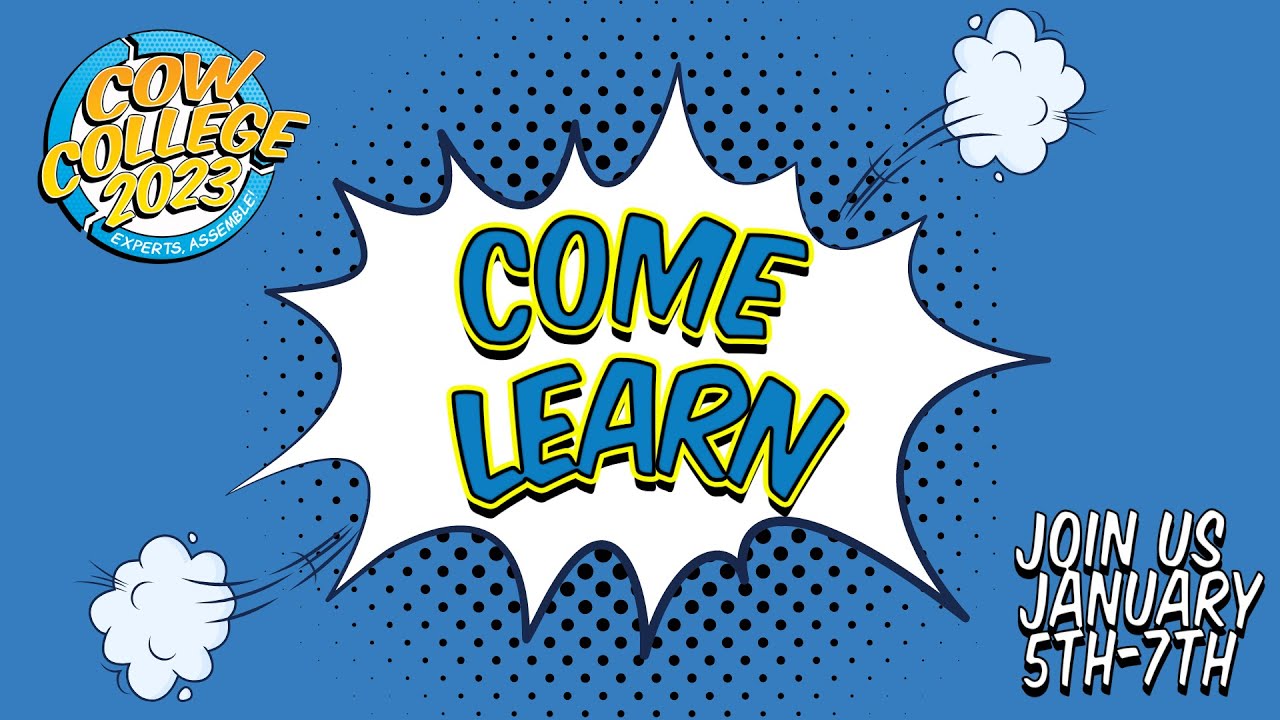Come Learn at COW College 2023 - YouTube