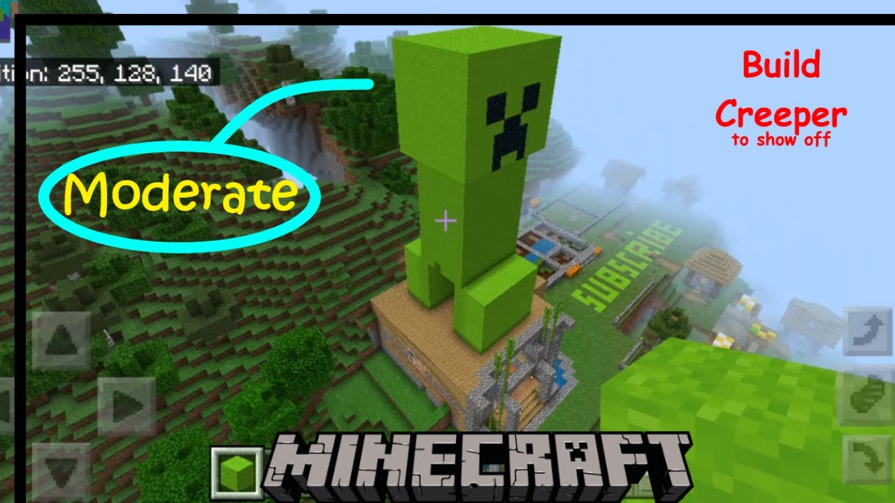 Build Creeper Statue in Minecraft ⛏️ and Explode | Easy Guide - YouTube