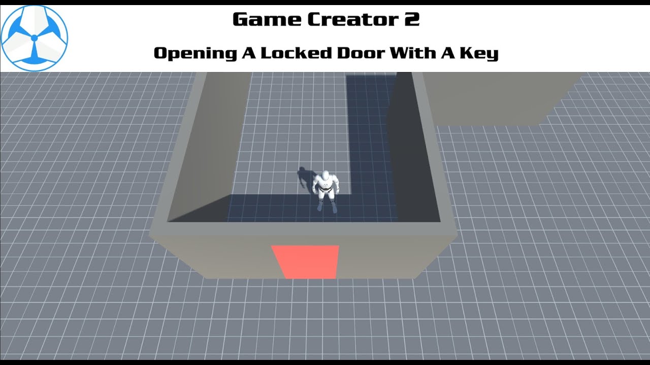 Game Creator 2 - Opening A Locked Door With A Key! - YouTube