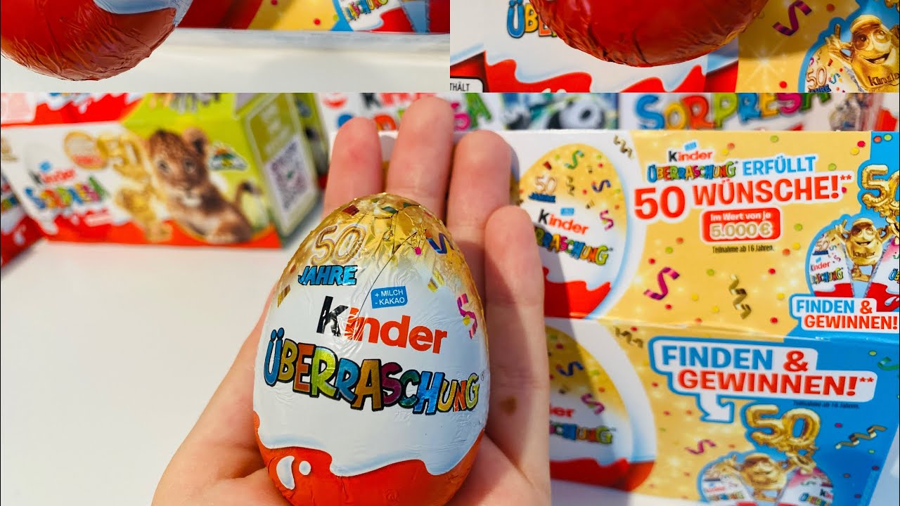 ASMR UNBOXING LIMITED EDITION KINDER CHOCOLATE EGG! - YouTube