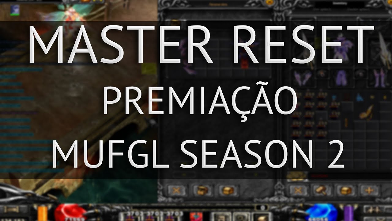 Master reset tutorial e premiação Mufgl - YouTube