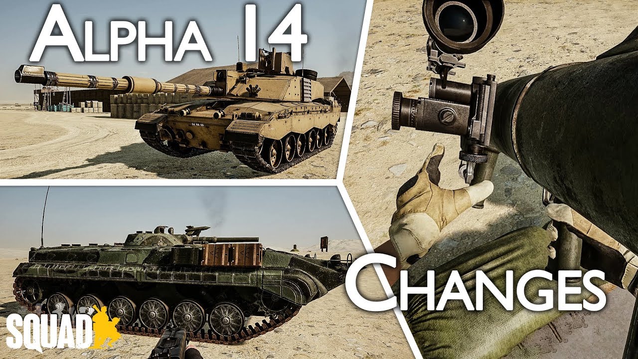 Squad (v14) - Challenger 2, BMP-1, Skorpo! (Playtest) - YouTube