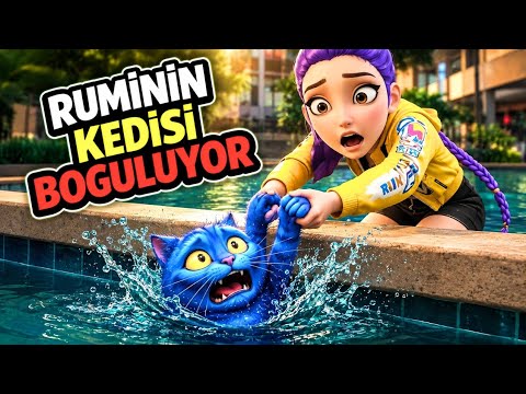 RUMI'S CAT FELL INTO THE POOL MELISA RUN!