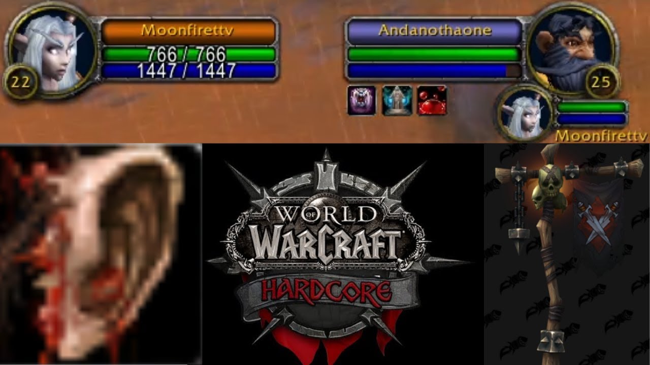 Mak'Gora 3rd Ear! 22 Druid vs 25 Warlock - Duel to the Death - Hardcore ...