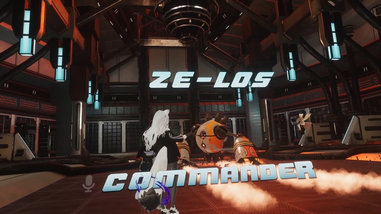 vrchat - 2025-02-16 [Bullet Time Agent] First Boss [Ze-Los Commander ...