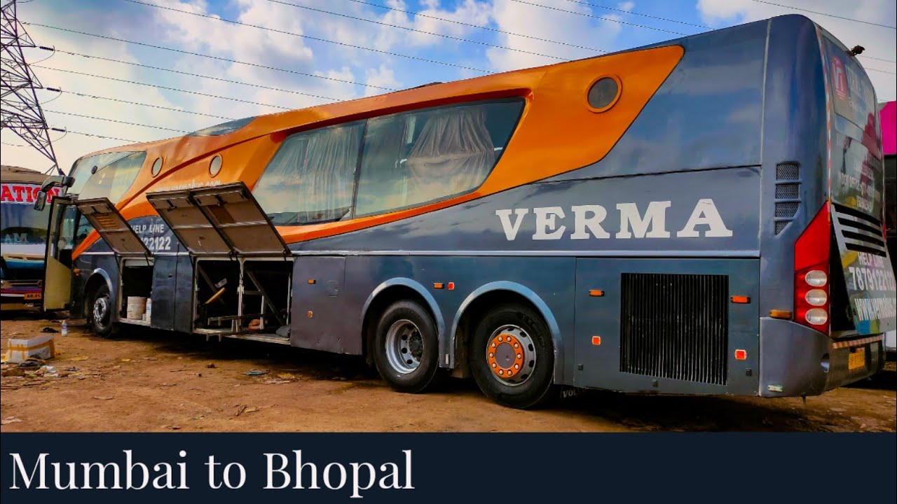 MUMBAI TO BHOPAL BUS JOURNEY BY VERMA DC VOLVO B11R BUS WITH TOILET 🚽 ...