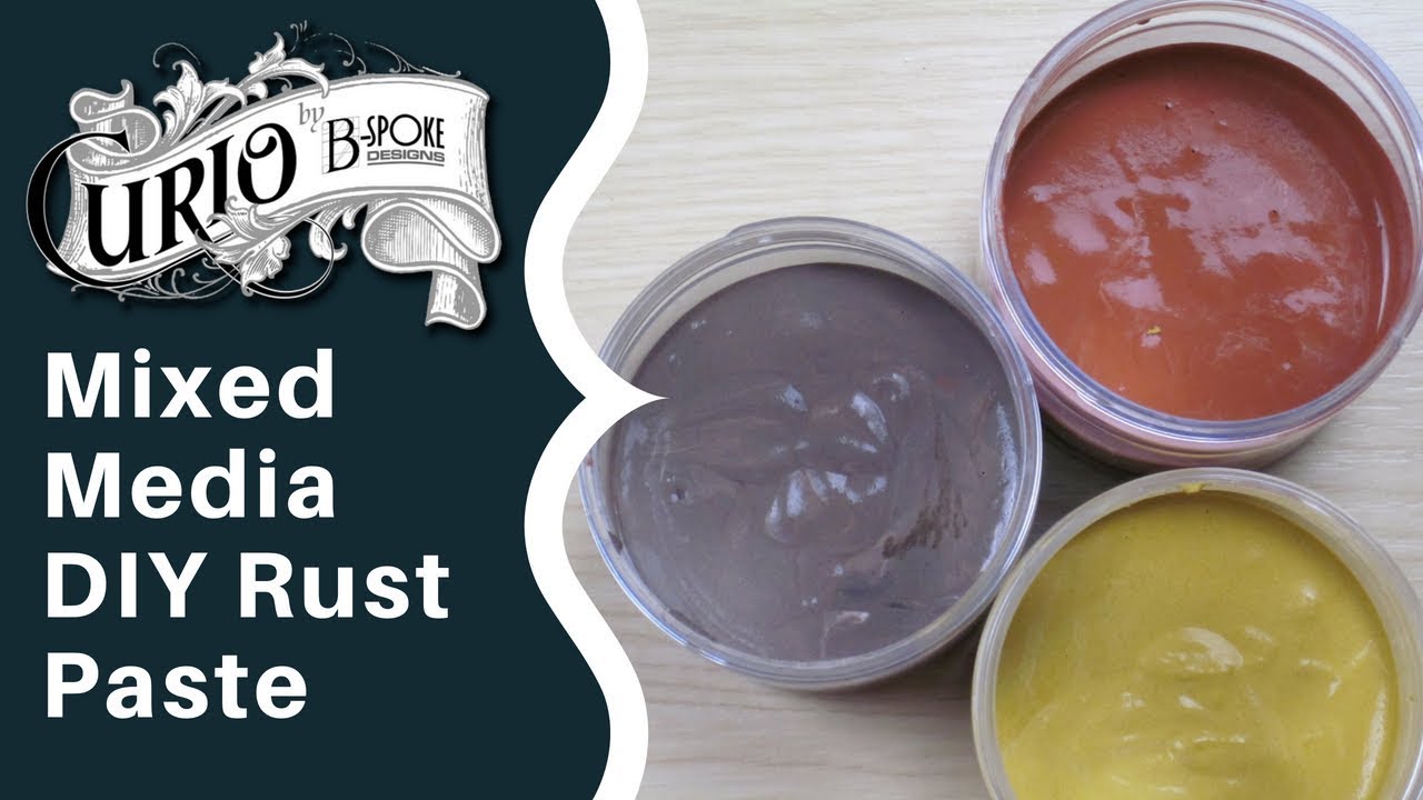 DIY Rust Paste for Mixed Media - YouTube