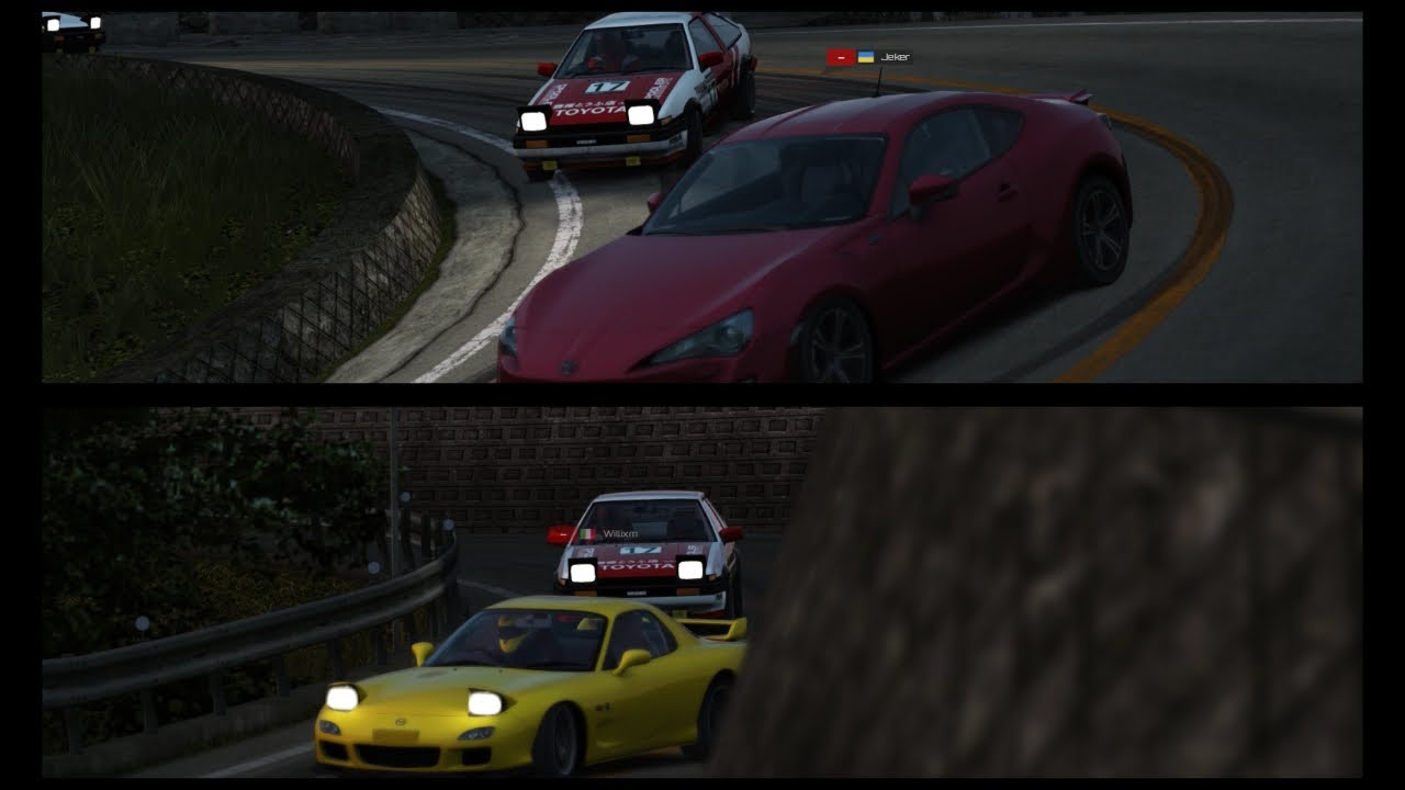 Touge Cat and Mouse Runs with AE86 against GT86 and FD3S | Assetto ...