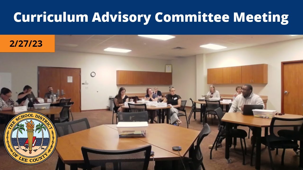 Curriculum Advisory Meeting: February 27, 2023 - YouTube