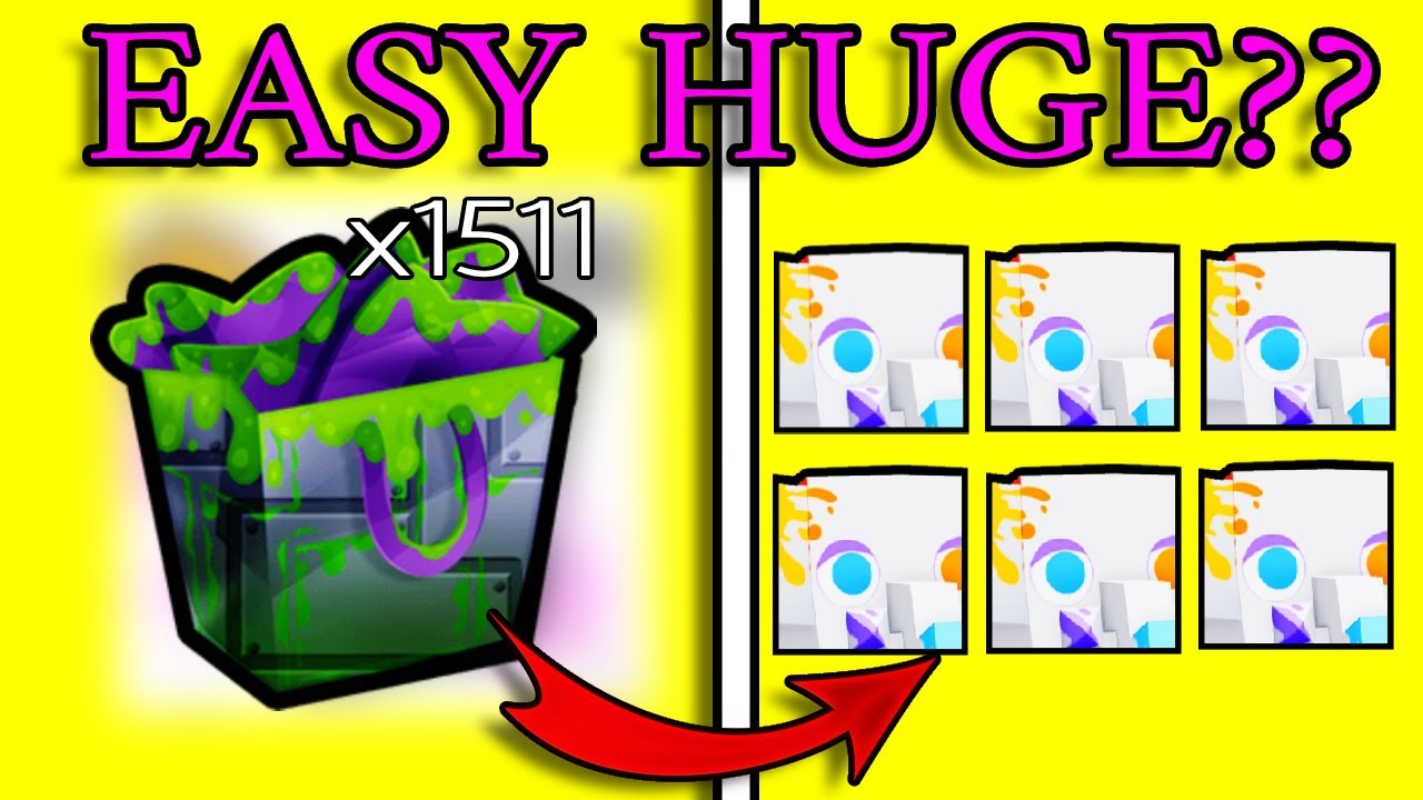 How many HUGE PETS with 1,511 Slime Gifts in Pet Sim 99! - YouTube