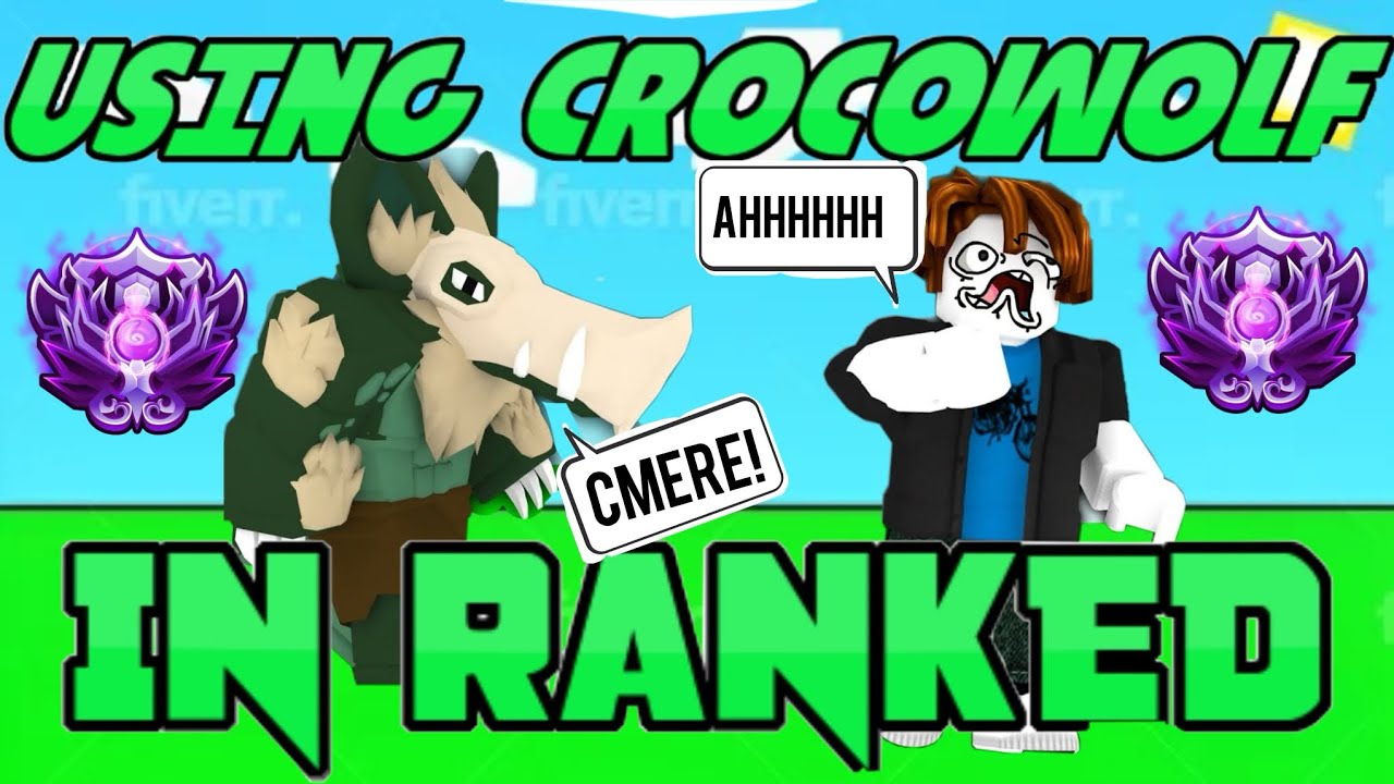 i used CROCOWOLF in ROBLOX BEDWARS RANKED - YouTube