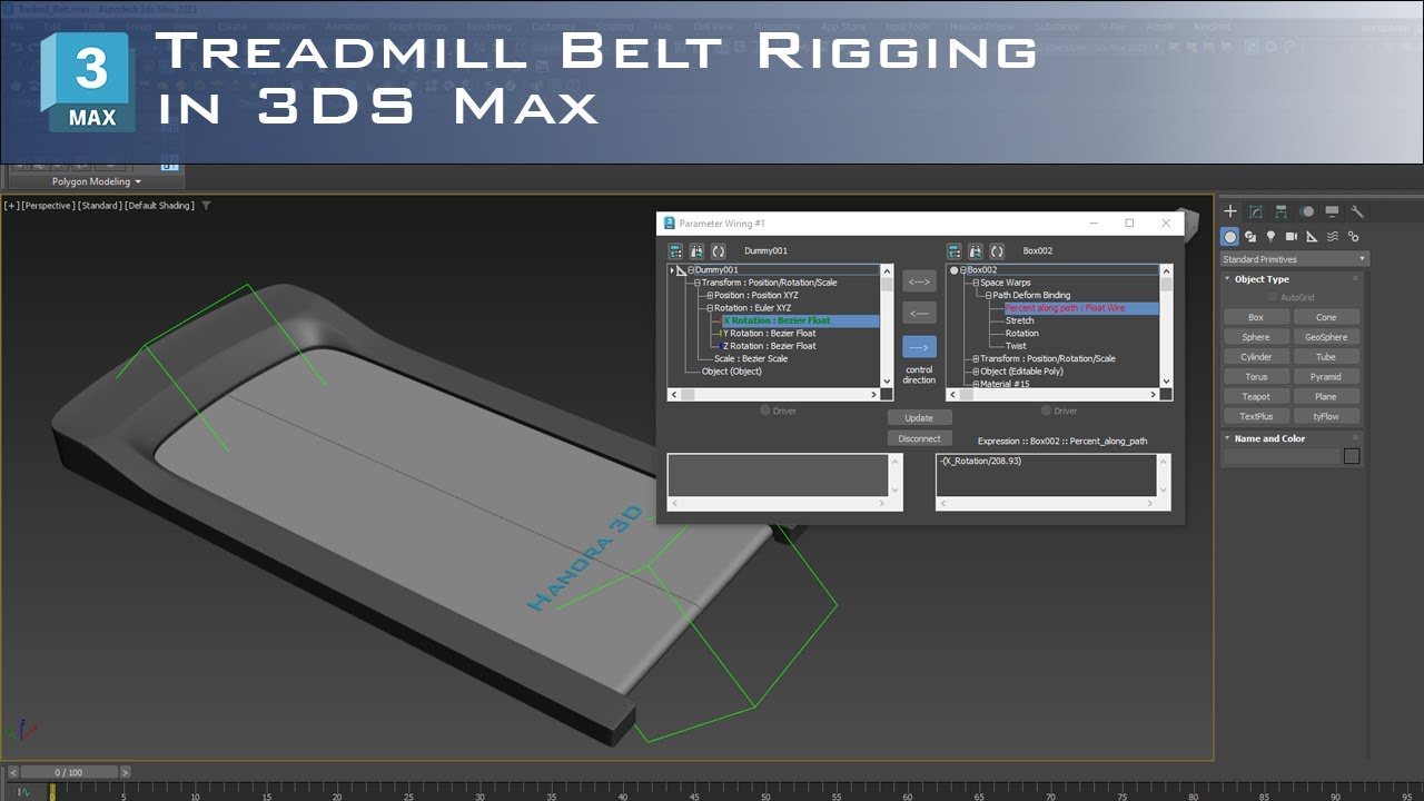 Treadmill belt rigging for animation in 3ds max | 3DS max rigging ...