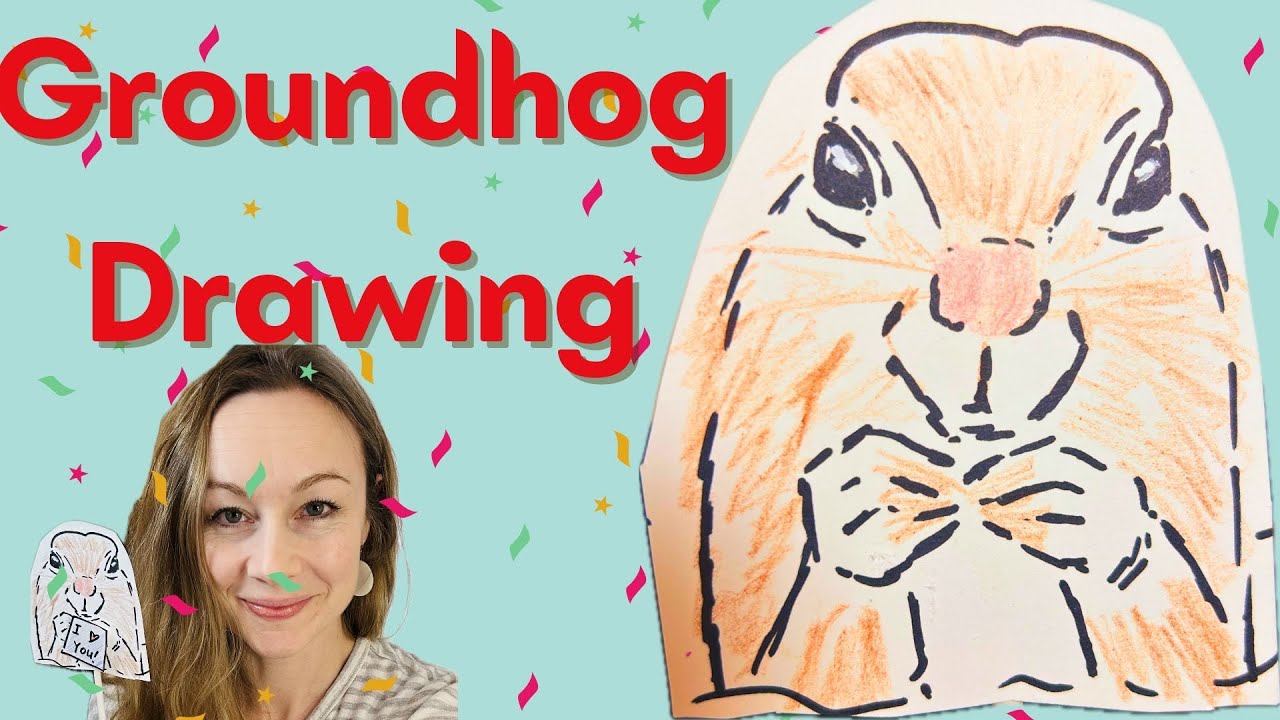 Groundhog Day Drawing + Craft - YouTube