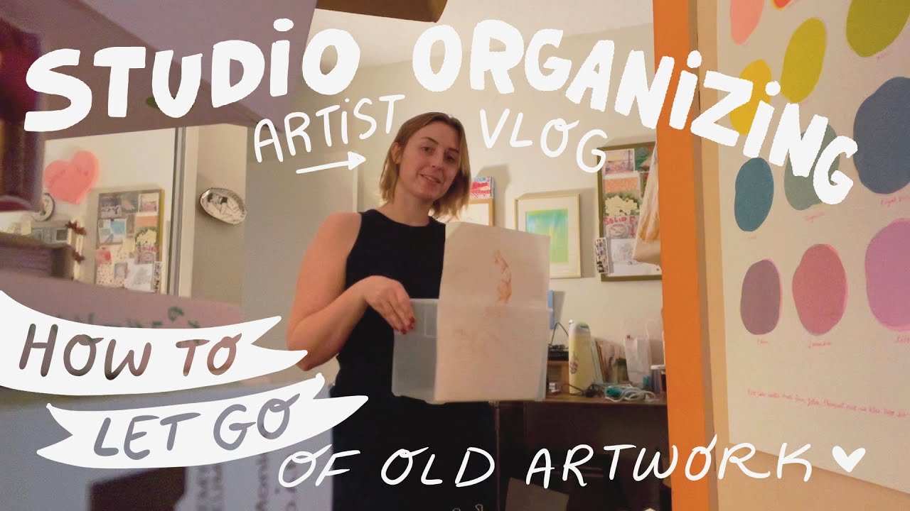 (part-time) Artist Vlog 💕 chatty, reflective, organize with me :) - YouTube
