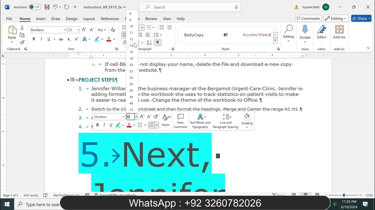 Excel Module 2 SAM Project A Bergamot Urgent Care Clinic | Excel Module ...