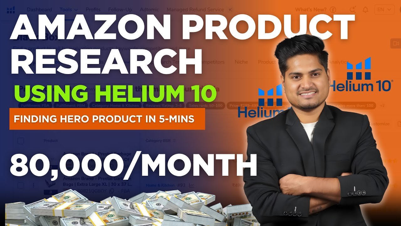 Helium 10 Product Research Process || Searching manufacturer ...