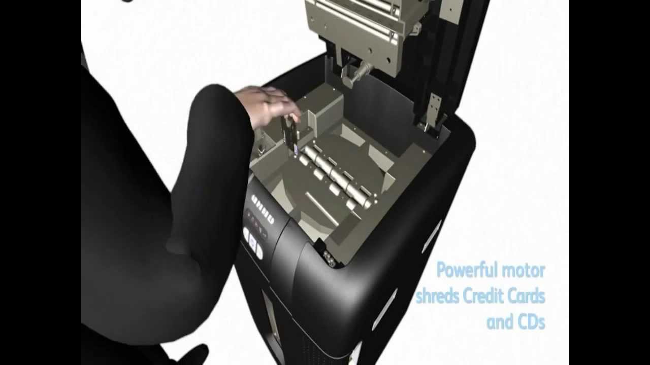 Rexel Auto Plus 500X Shredder - YouTube