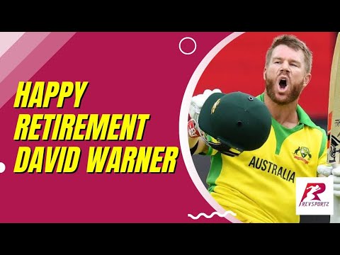 Happy retirement David Warner. Wish you the very best. - YouTube