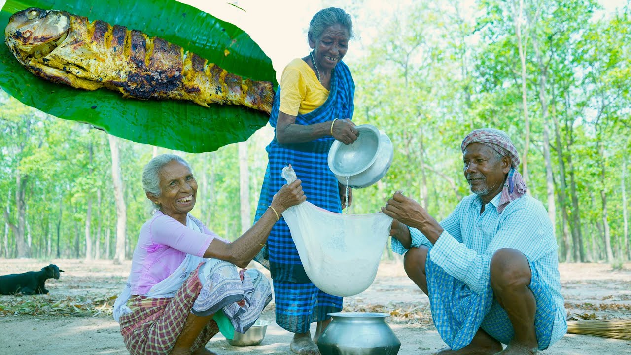 Ruhi fish recipe and rice handi cooking by tribe grandmothers | cooking ...